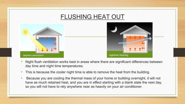 night flushing passive cooling technique
