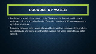 Agricultural waste management | PPTX