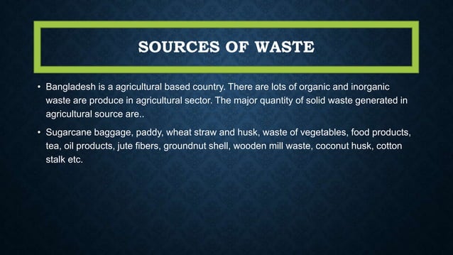 Agricultural waste management | PPTX | Agriculture | Industries