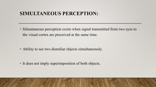 Binocular Single Vision | PPTX