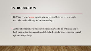Binocular Single Vision | PPTX