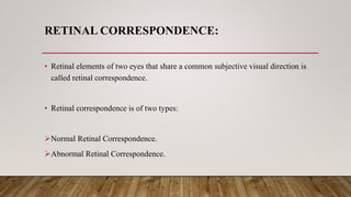 Binocular Single Vision | PPTX