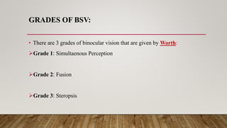 Binocular Single Vision | PPTX