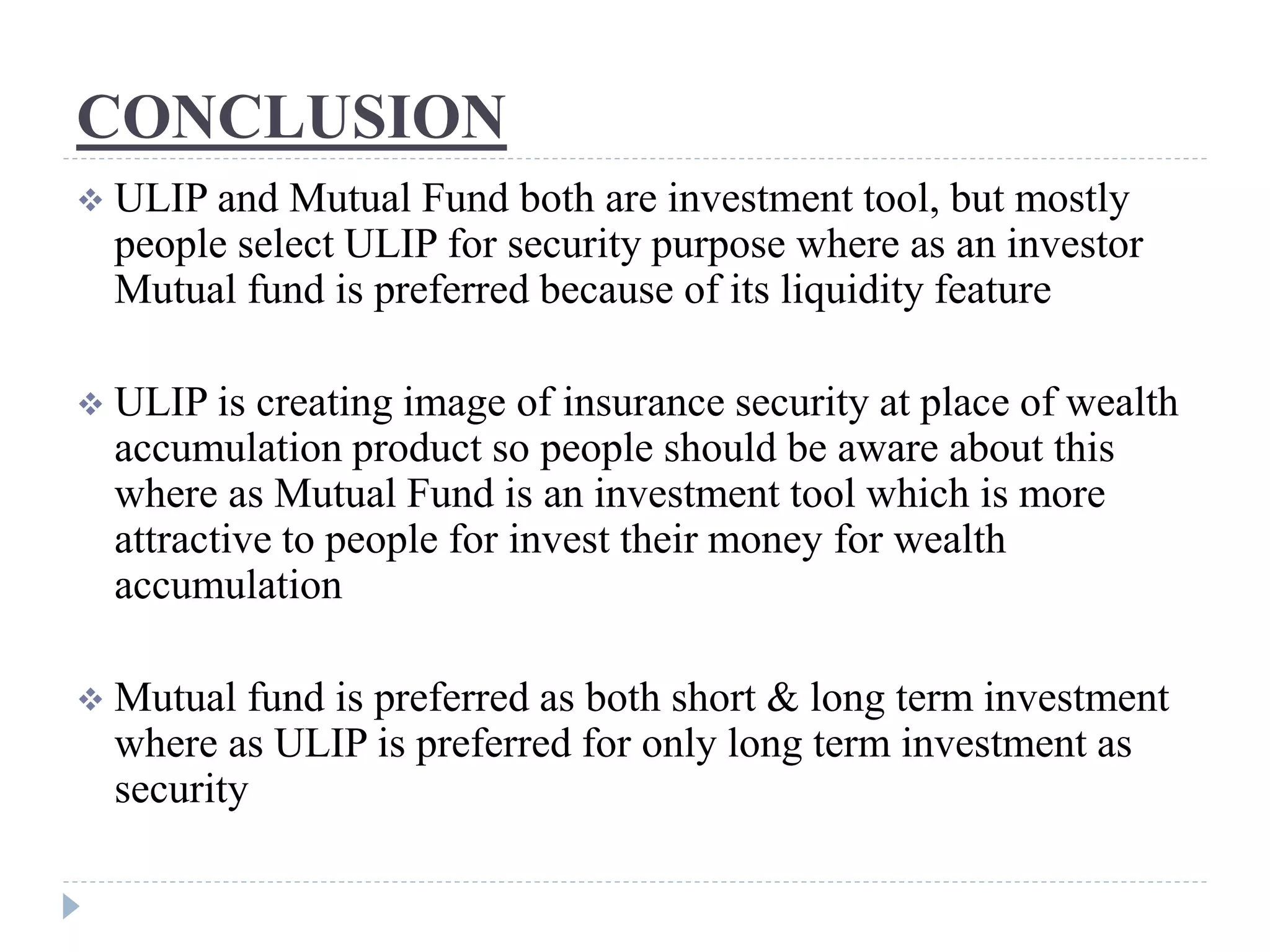 Mutual Funds VS Ulips | PPTX