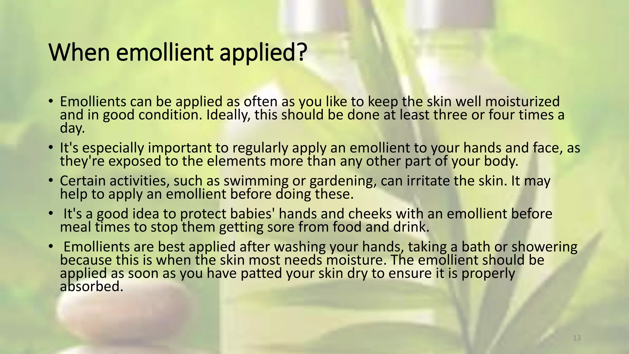 Emollients in cosmetics | PPTX