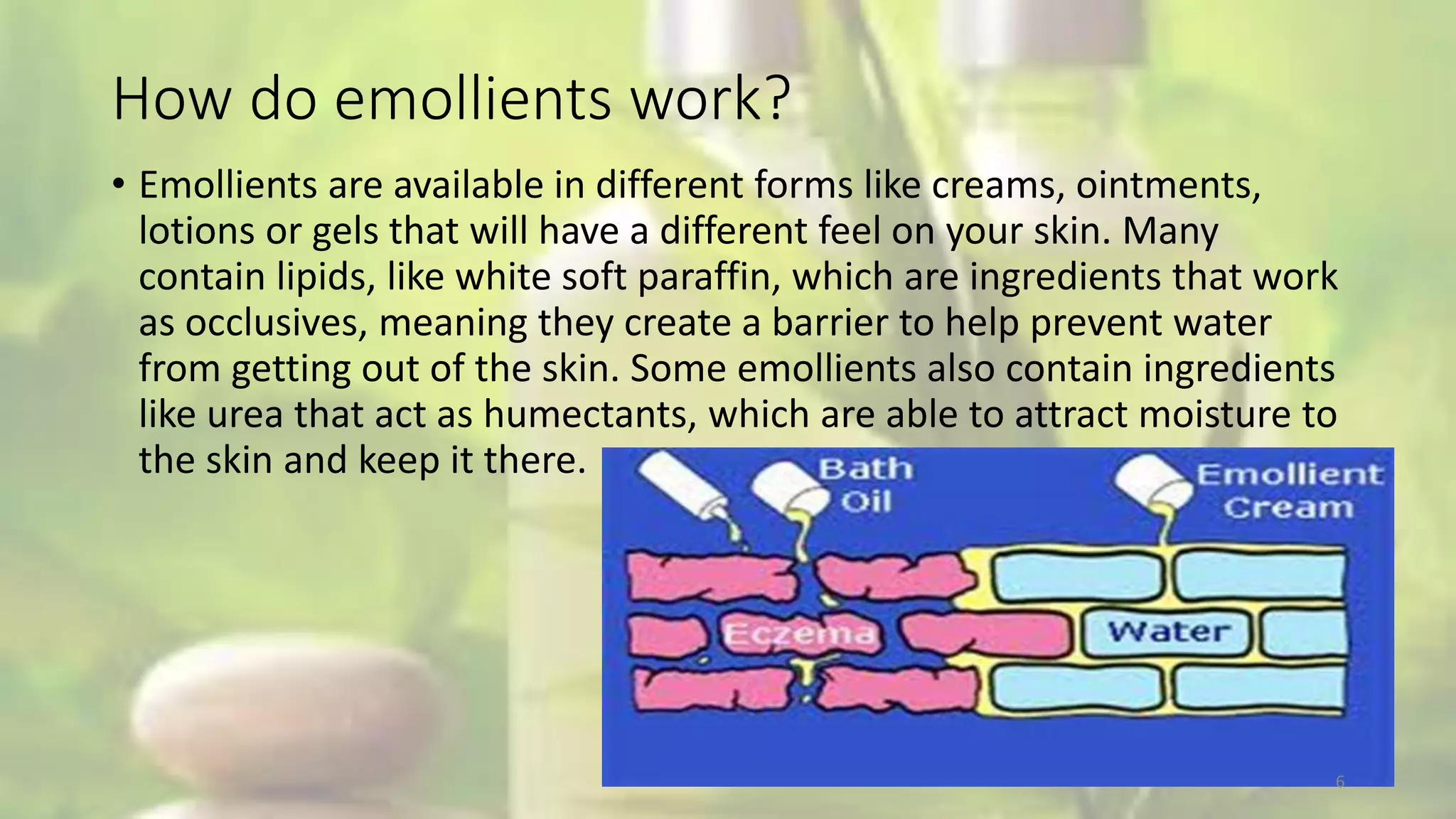 Emollients in cosmetics | PPTX