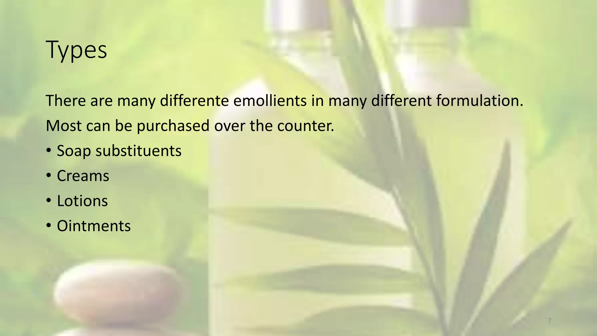 Emollients in cosmetics | PPTX