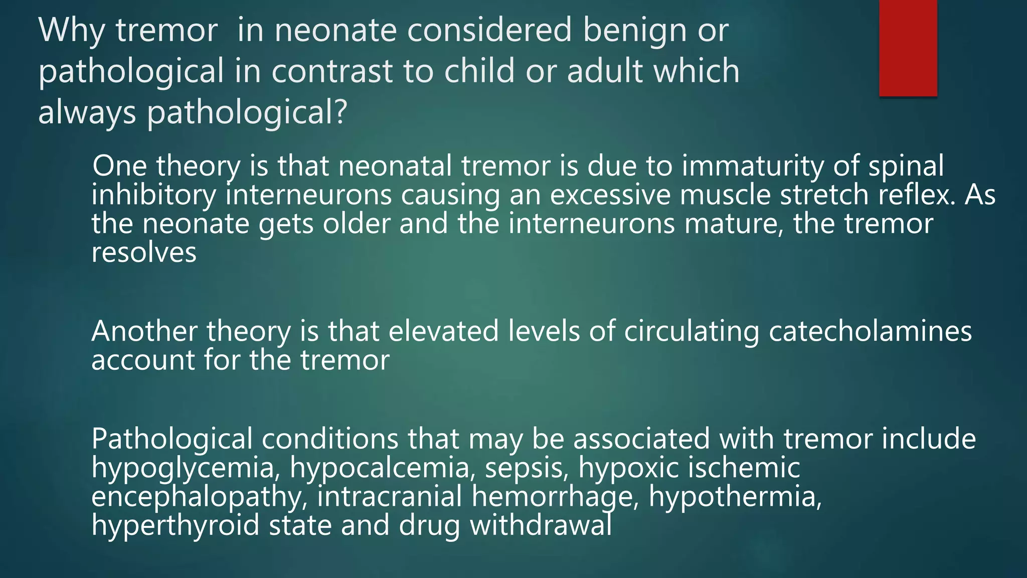 Benign abnormal movements in neonate | PPTX