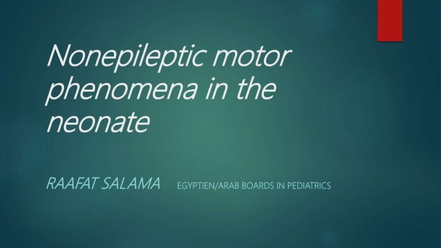 Benign abnormal movements in neonate | PPTX | Pregnancy | Reproductive ...