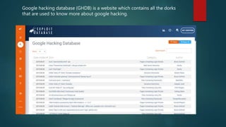Website ethical hacking and testing | PPT