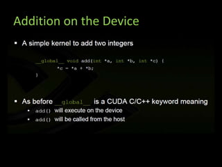 Compute Unified Device Architecture (CUDA) Programmimg | PPT
