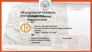 B.Tech Final Year Internship @ Delhi Metro Rail Corporation | PPT