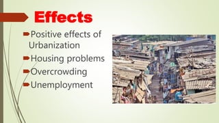 increasing urbanization housing heath and sanitation | PPTX