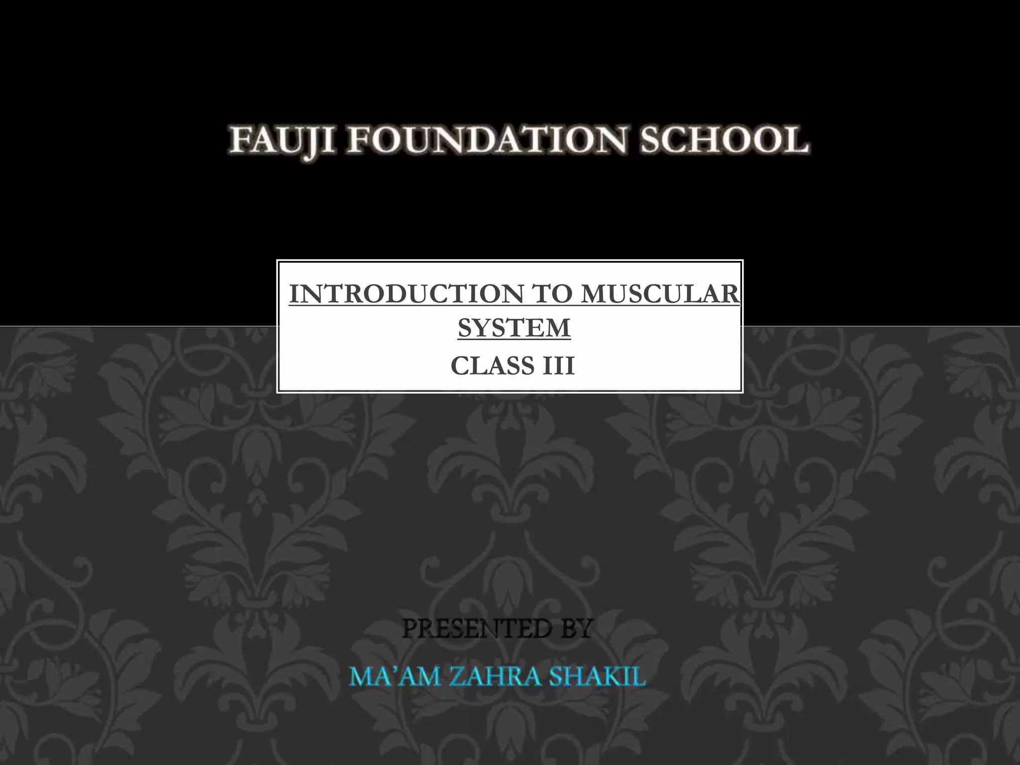 introduction to muscular system | PPTX