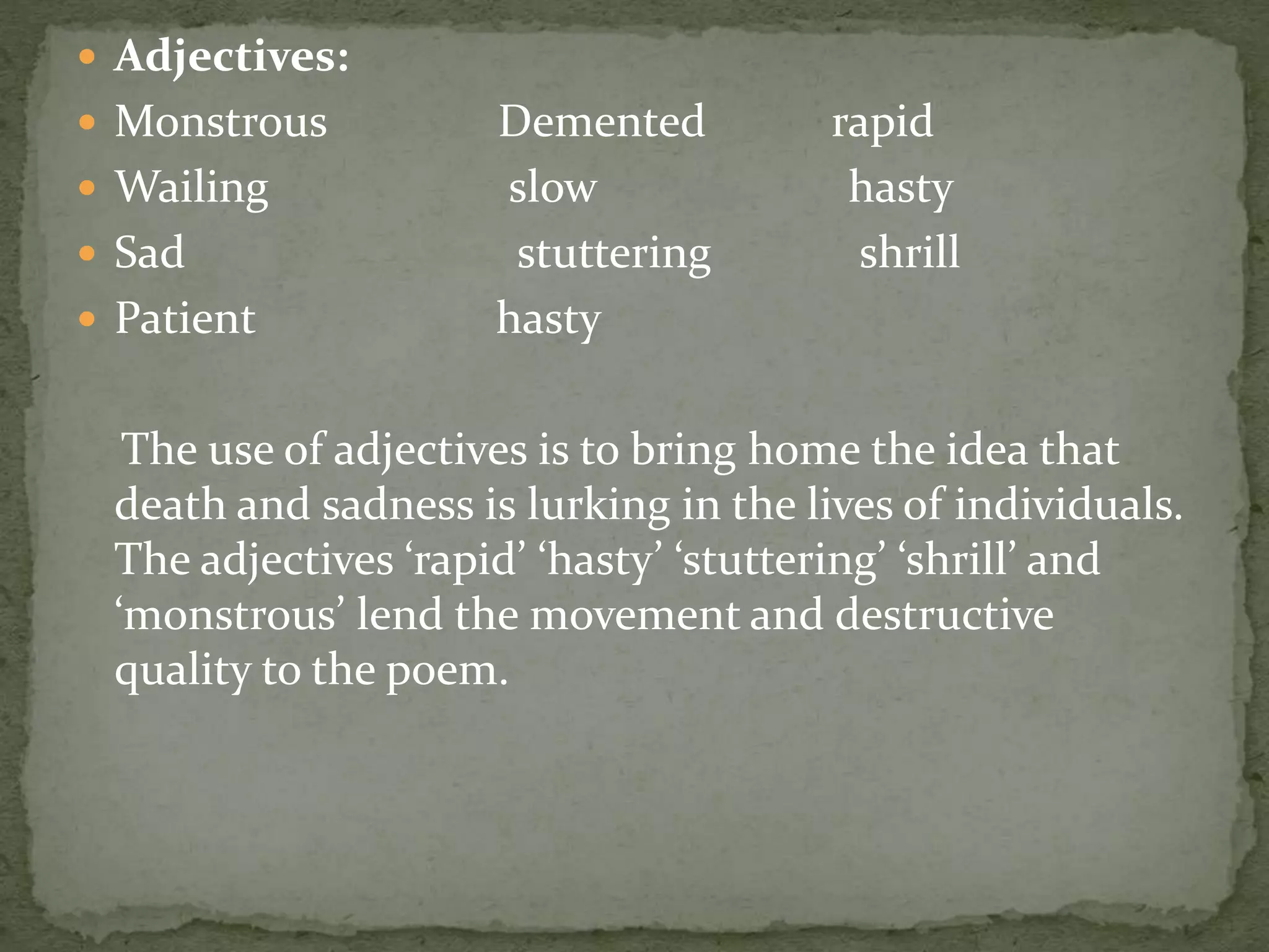 Stylistic Analysis of Poem Anthem for Doomed Youth by Almas Aslam | PPTX