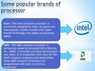Presentation on Computer Processor | PPTX