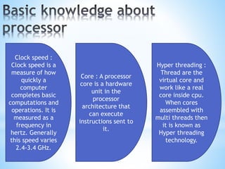 Presentation on Computer Processor | PPTX
