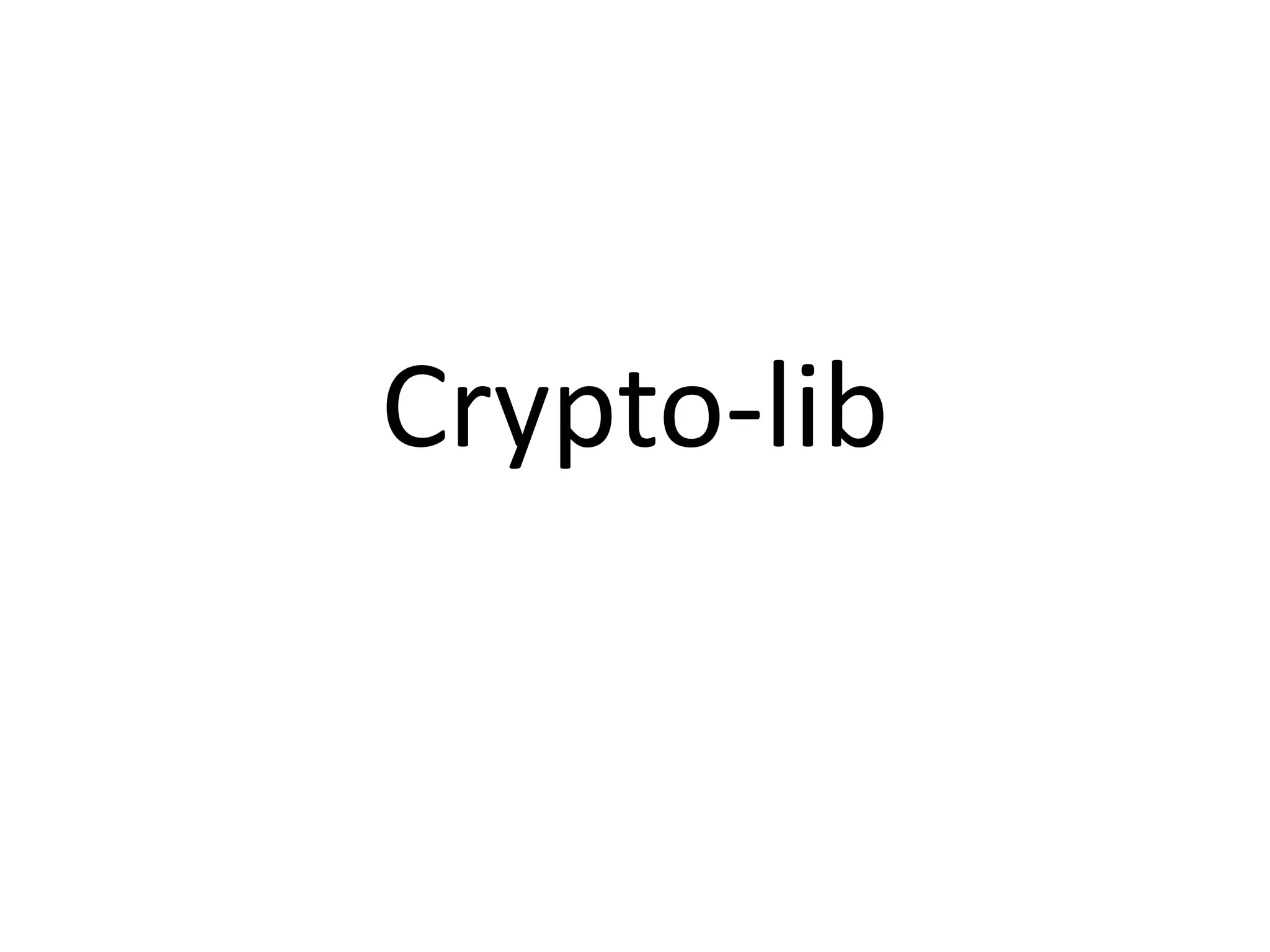 Learn Cryptography What Do They Use Series 2 Of 3 Ppt