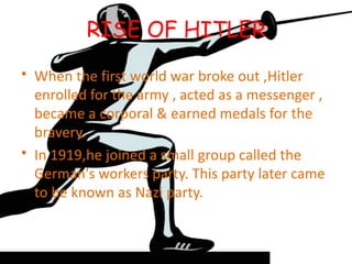 Rise to Nazism of Hitler | PPTX