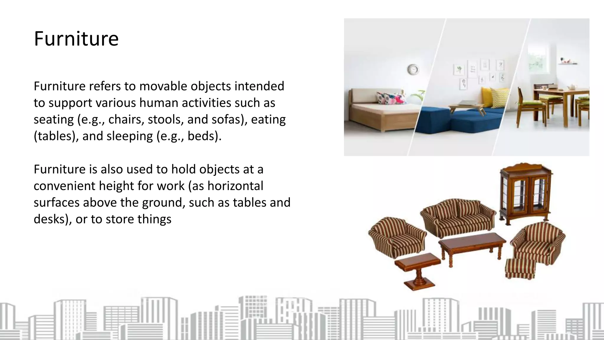 Furniture Layout and arrangement, BECM17, KUET | PPTX