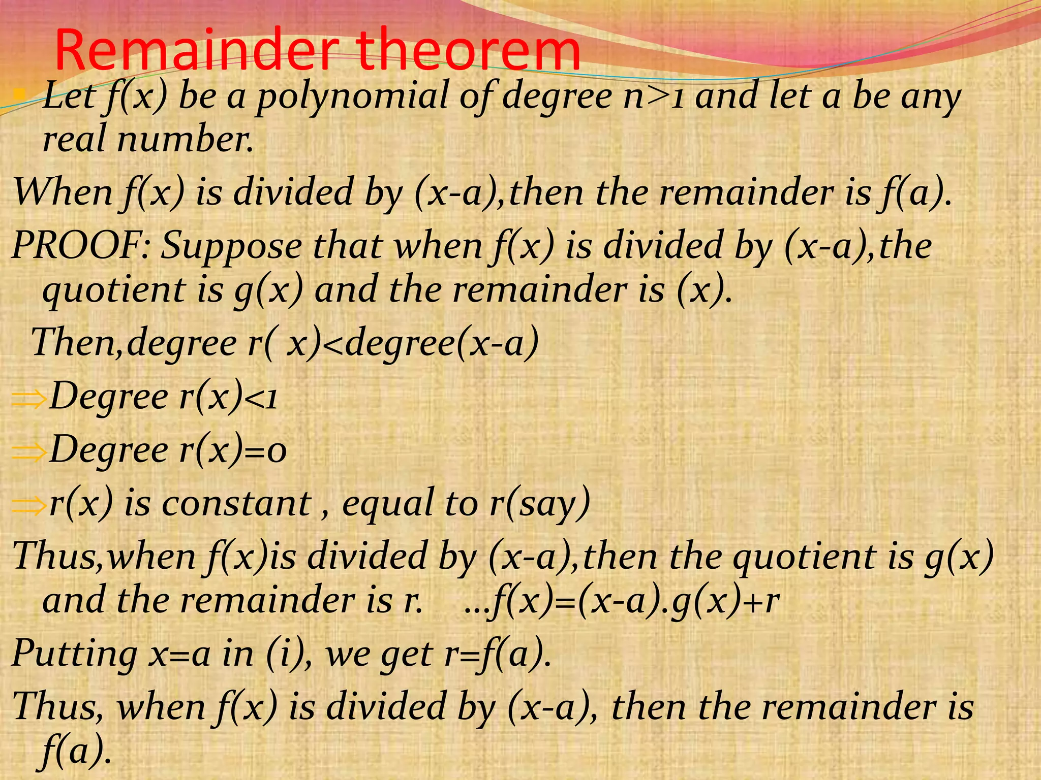 Presentation of Polynomial | PPTX