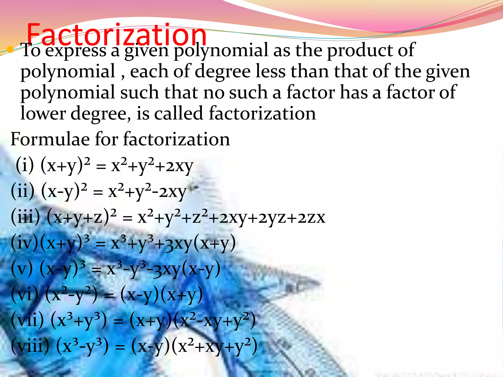 Presentation of Polynomial | PPTX