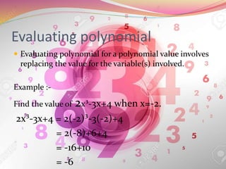 Presentation of Polynomial | PPTX