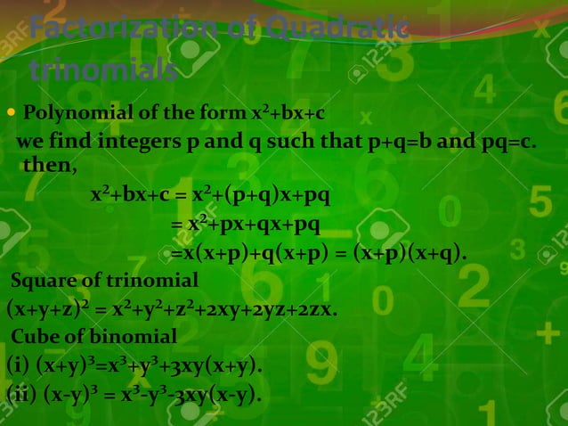 Presentation of Polynomial | PPTX | Physics | Science
