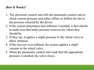 SELF INFLATING TIRES | PPTX