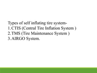 SELF INFLATING TIRES | PPTX