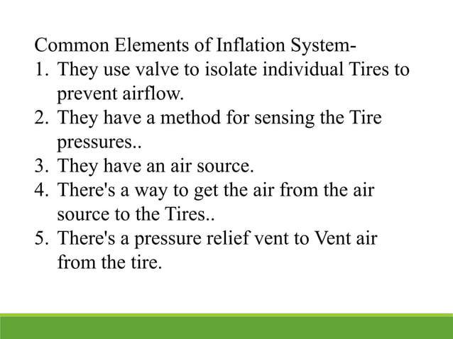 SELF INFLATING TIRES | PPTX