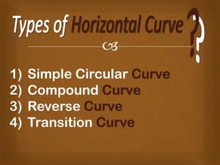Types of Road Curves | PDF