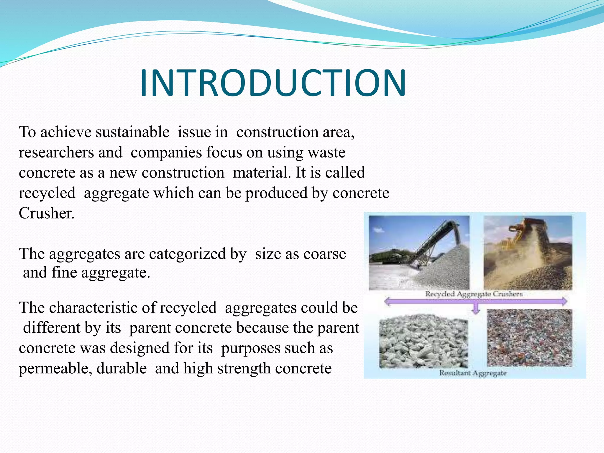 recycled aggregate concrete | PPTX