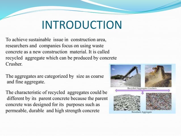 recycled aggregate concrete | PPTX