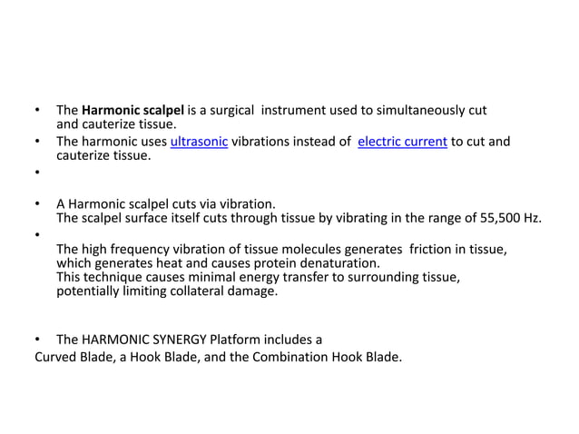 ENERGY DEVICES IN SURGERY | PPTX | First Aid | Injuries