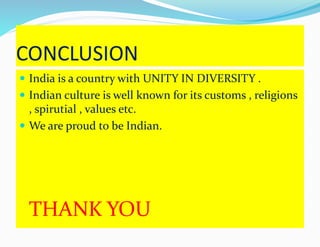 INDIAN CULTURE | PPTX