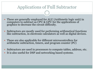 full subtractor | PPTX