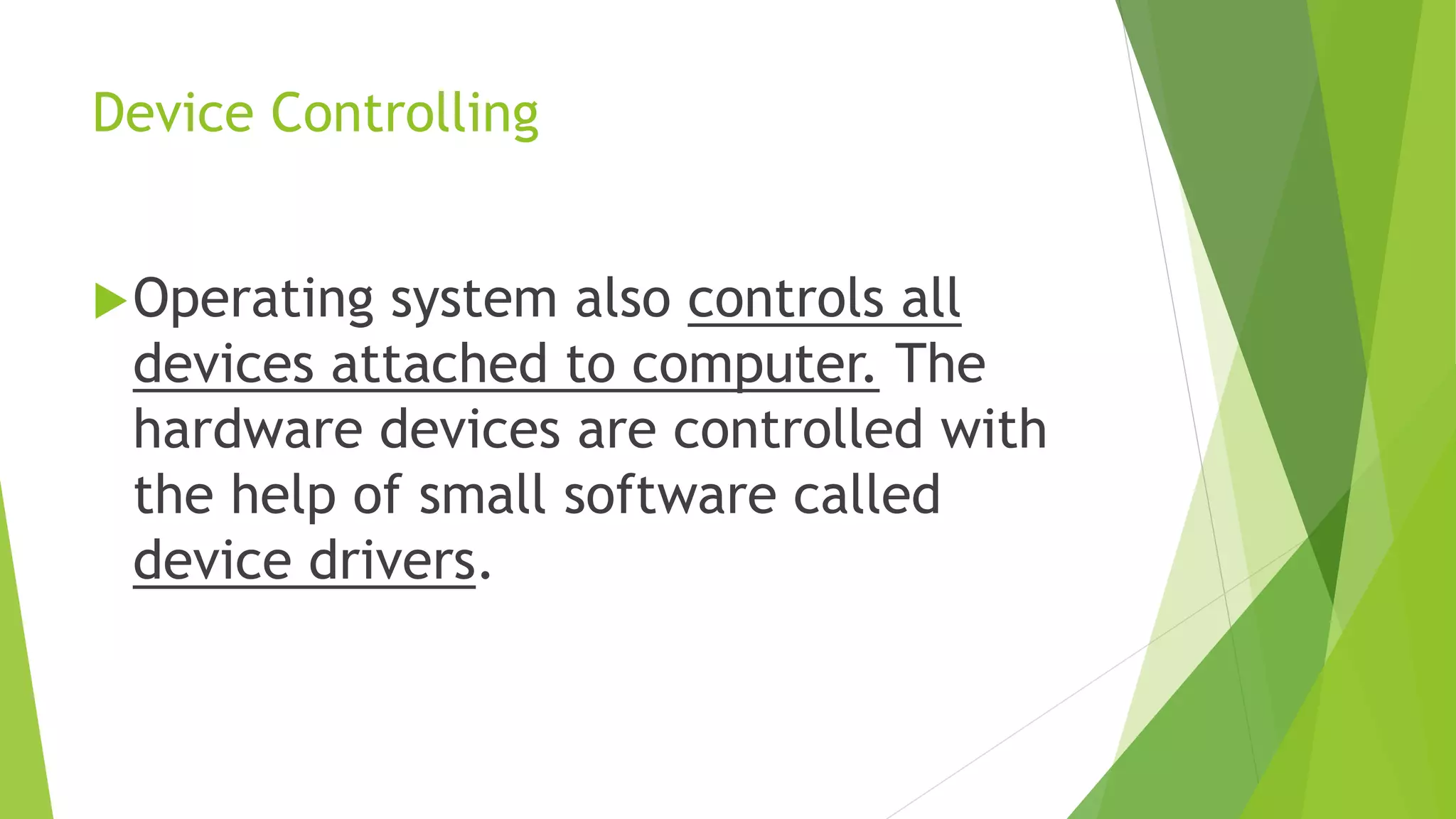 Function Of Operating System Pptx Operating Systems Computer