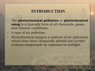 THERMAL & PHOTOCHEMICAL POLLUTION | PPTX