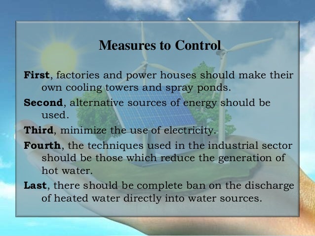 THERMAL & PHOTOCHEMICAL POLLUTION