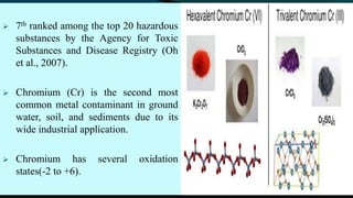 Effect of Chromium Toxicity on Plants and Remediation of Chromium ...