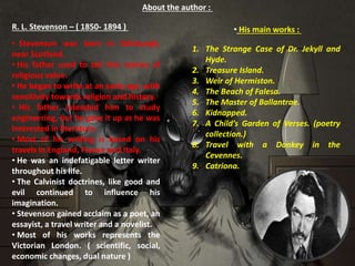 Dr Jekyll and Mr Hyde by R L Stevenson | PPTX