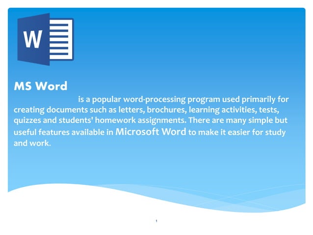 MS word | PPT