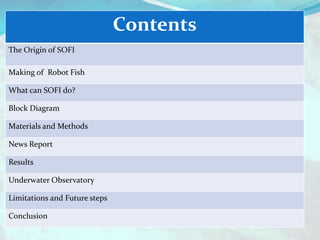 SOFI "The Soft Robotic Fish" | PPTX