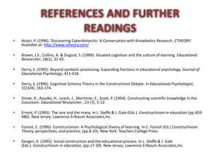 Constructivism in Education | PPTX