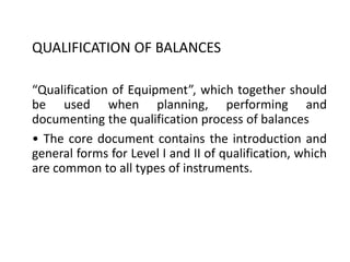 qualification of analytical instruments..M pharmacy 1st year.validation ...