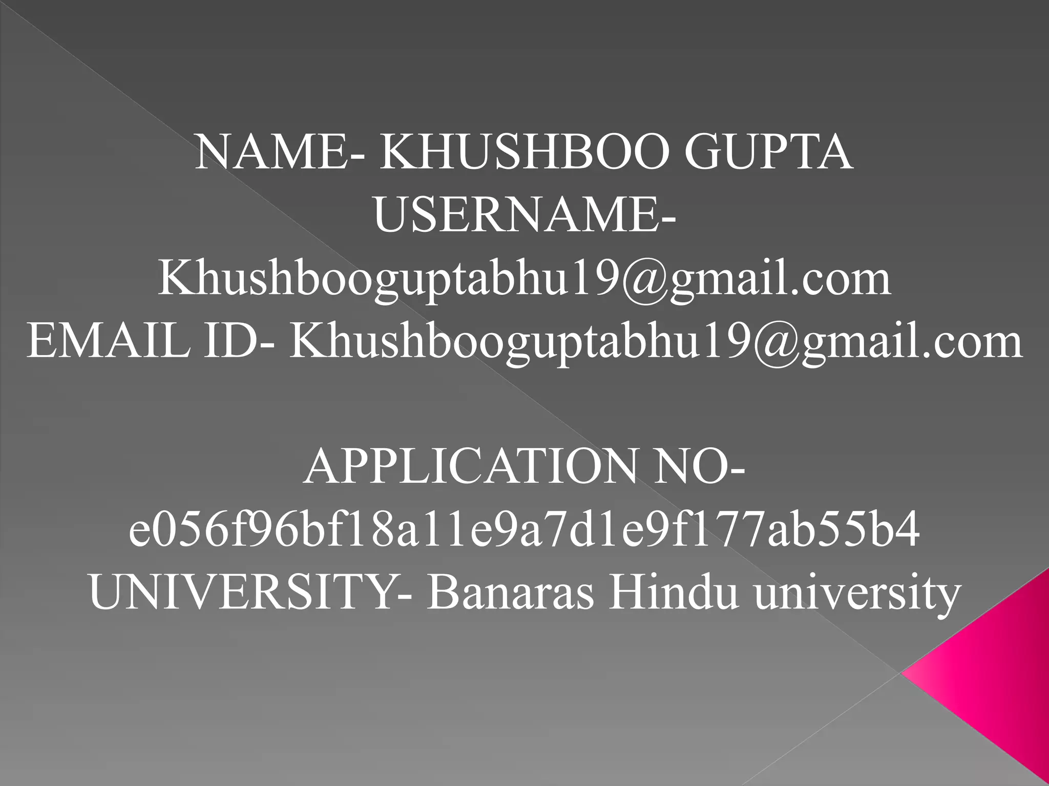 khushboo gupta | PPTX