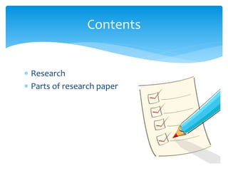 Research Paper Writing | PPTX