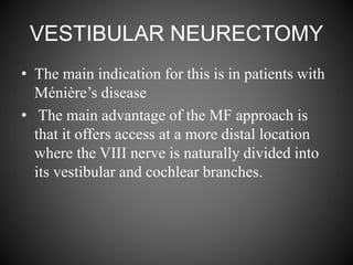 middle fossa surgery | PPT