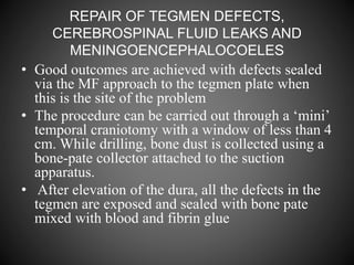 middle fossa surgery | PPT